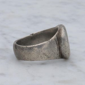Ancient Middle Eastern Silver Signet Ring, Sz 9 - Etsy