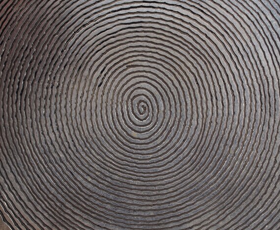 Antique Silver Moroccan Berber Eye Of God Disc Pendant - Gem