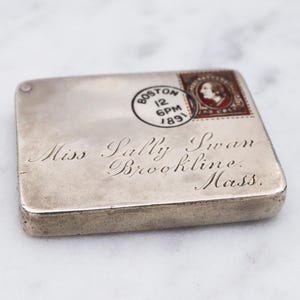 Rare 1891 Gorham Sterling Silver Enameled Envelope Form Stamp Box - Etsy