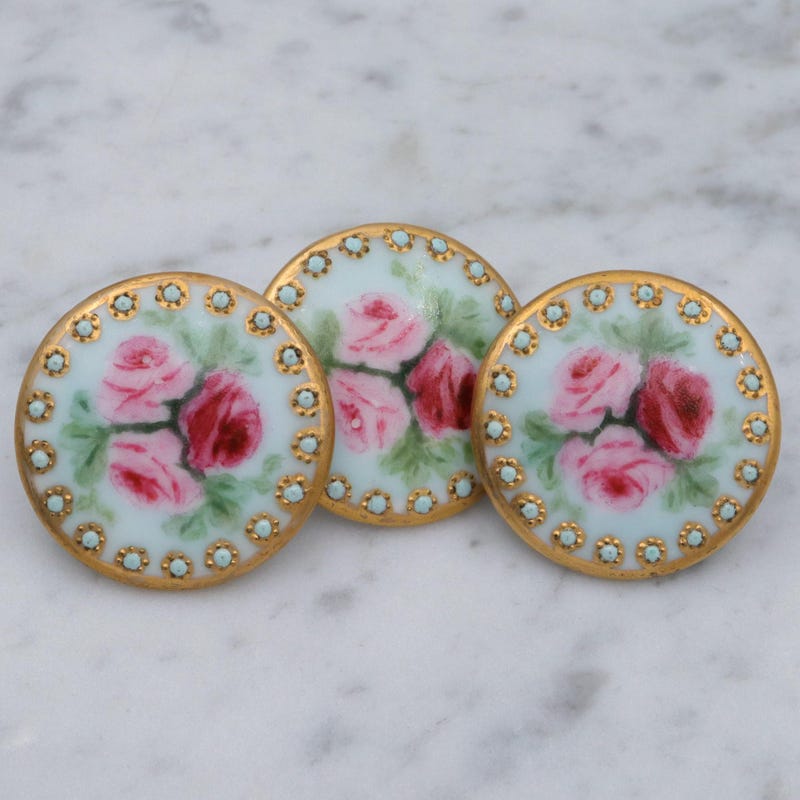 Porcelain Buttons - Etsy