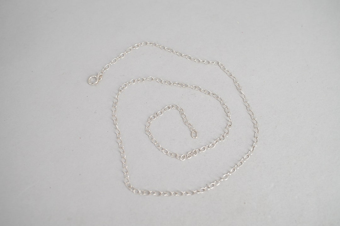 Simple Sterling Silver 2.5mm Baby Belcher Link Chain - Etsy