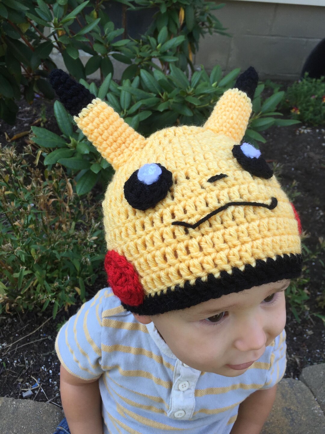 Crocheted Pikachu Hat | Pokémon Hat | Children’s Crochet Hat | Winter ...