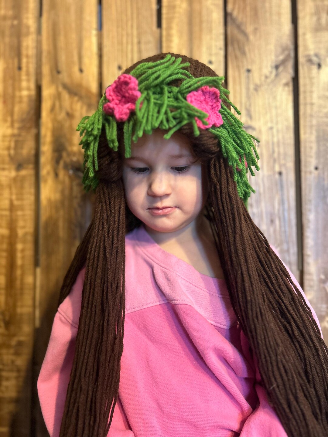 Crocheted Moana Wig | Crocheted Moana Hat | Crocheted Moana Costume ...