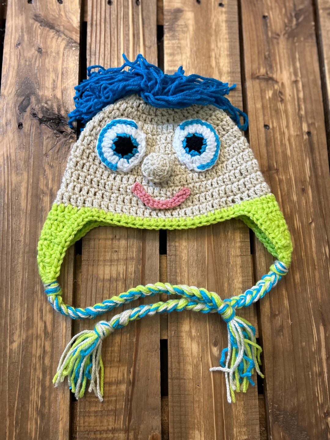 Crocheted Inside Out Joy Hat | Joy Hat | Inside Out Costume | Emotions ...