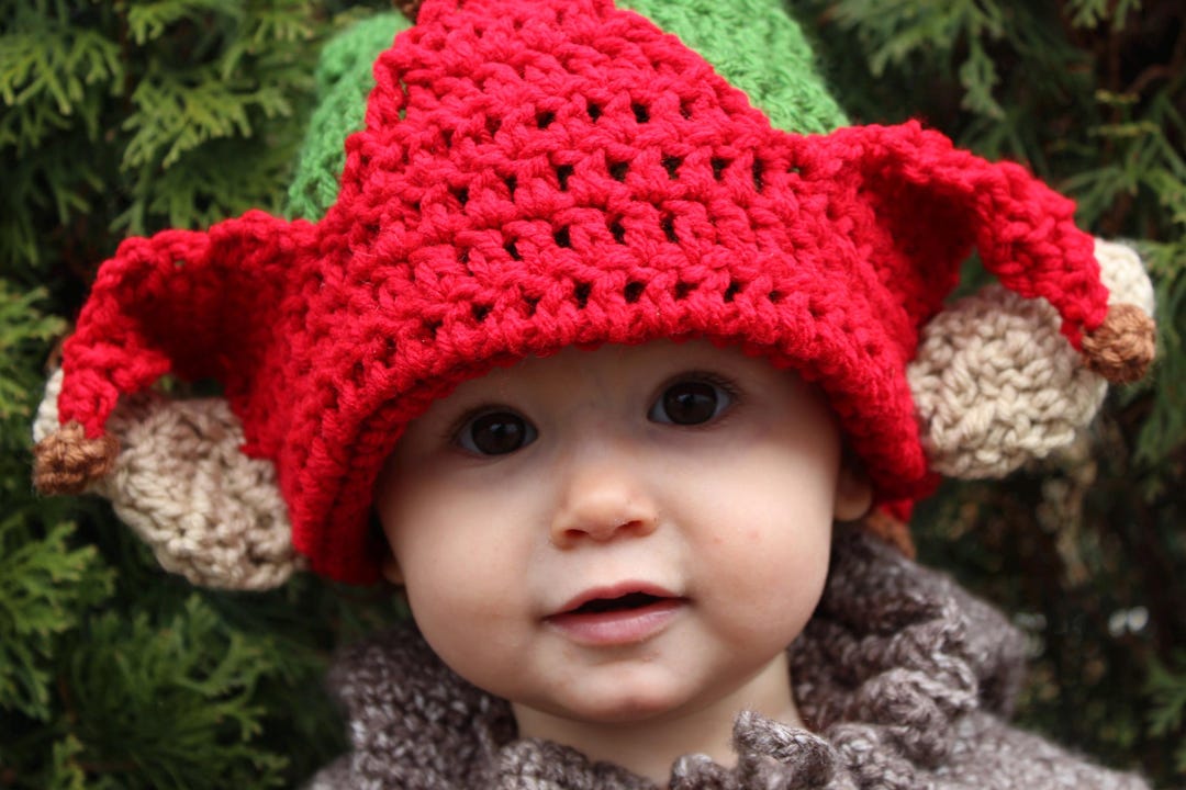 The Elf, the Shelf Hat, Elf Hat, Christmas Elf Hat, Crocheted Elf Hat ...