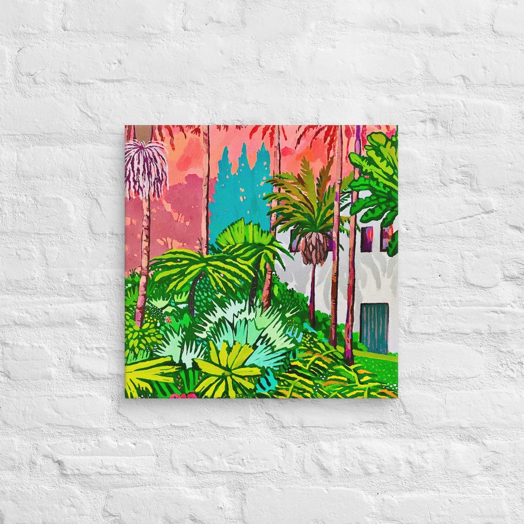 Canvas, Still Life, Trees, Sunset, Gardens, Flowers, Vivid, Vibrant ...