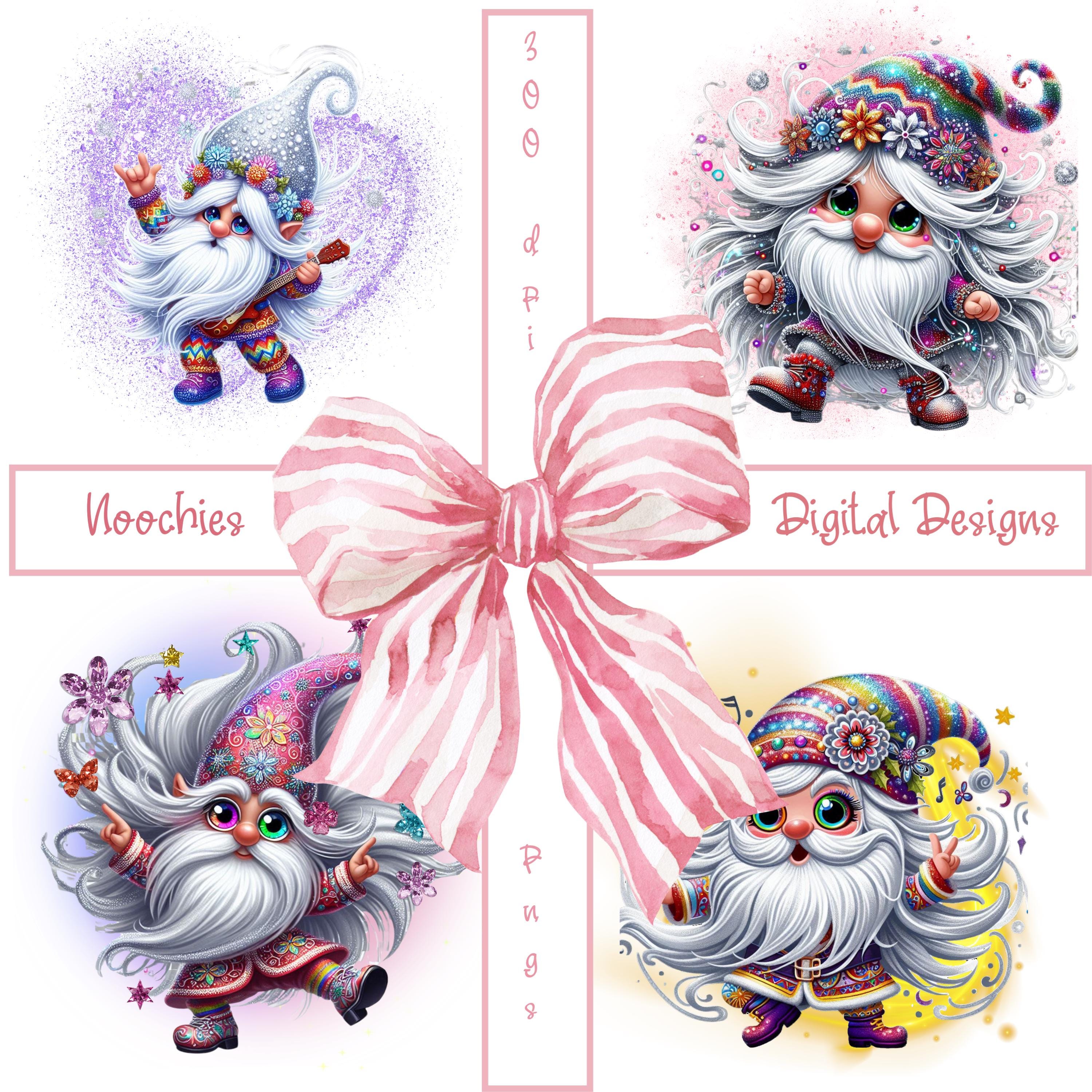 Groovy Dancing Gnome Clipart Bundle (digital Download) - Etsy