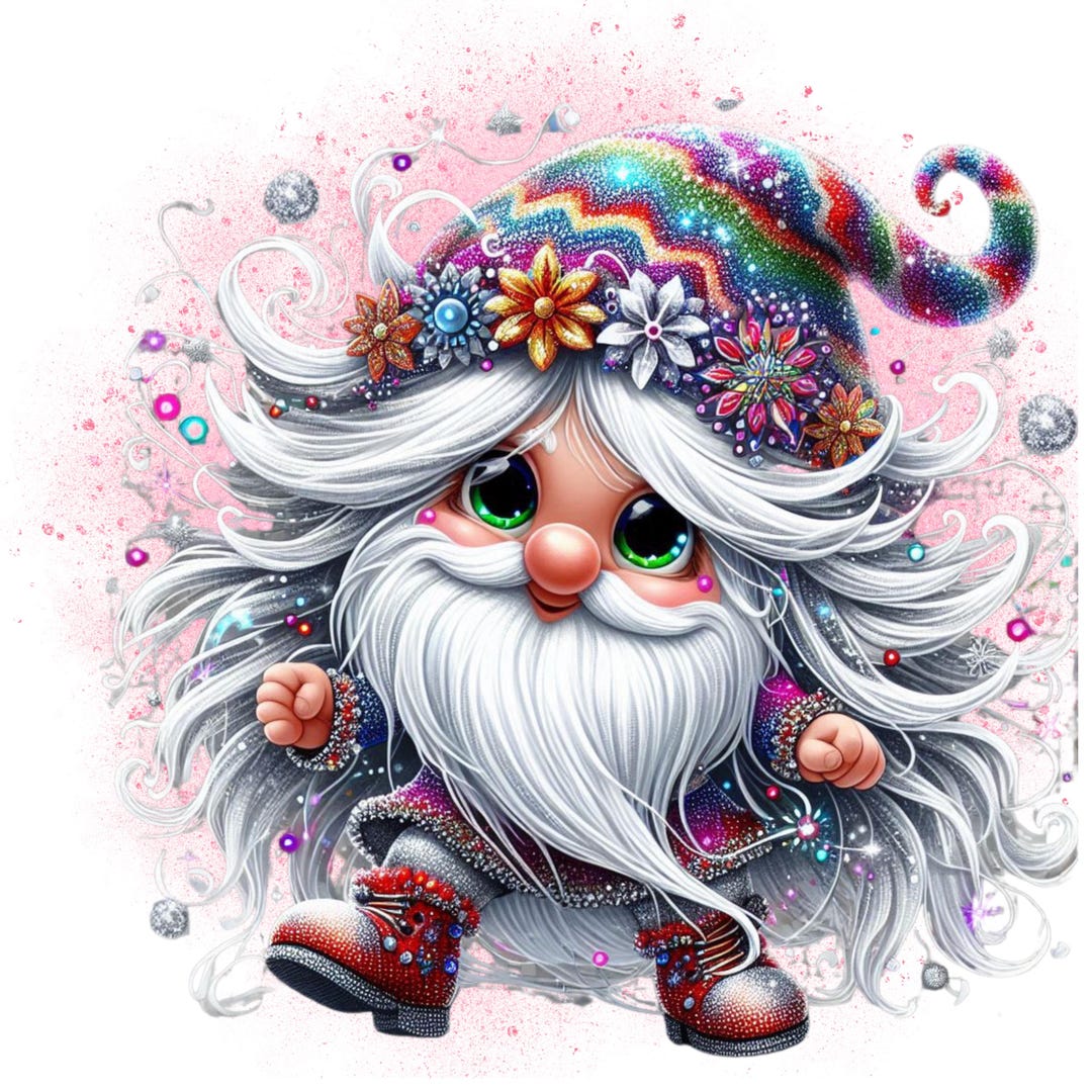 Groovy Dancing Gnome Clipart Bundle (digital Download) - Etsy