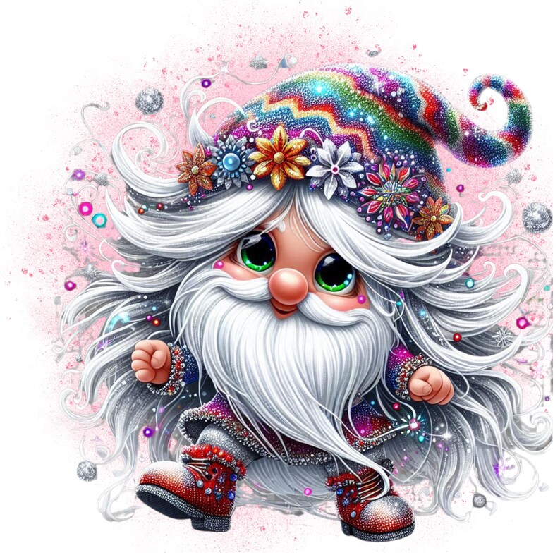 Groovy Dancing Gnome Clipart Bundle (digital Download) - Etsy