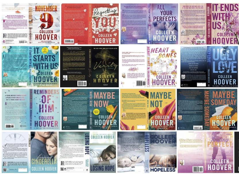 Colleen Hoover Full Book Cover Printable Template for Mini Books - Etsy