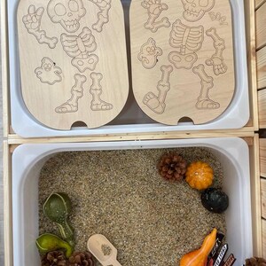 Flisat Insert for Trofast Bins Halloween Skeleton Puzzle for Sensory ...
