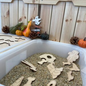 Flisat Insert for Trofast Bins Halloween Skeleton Puzzle for Sensory ...