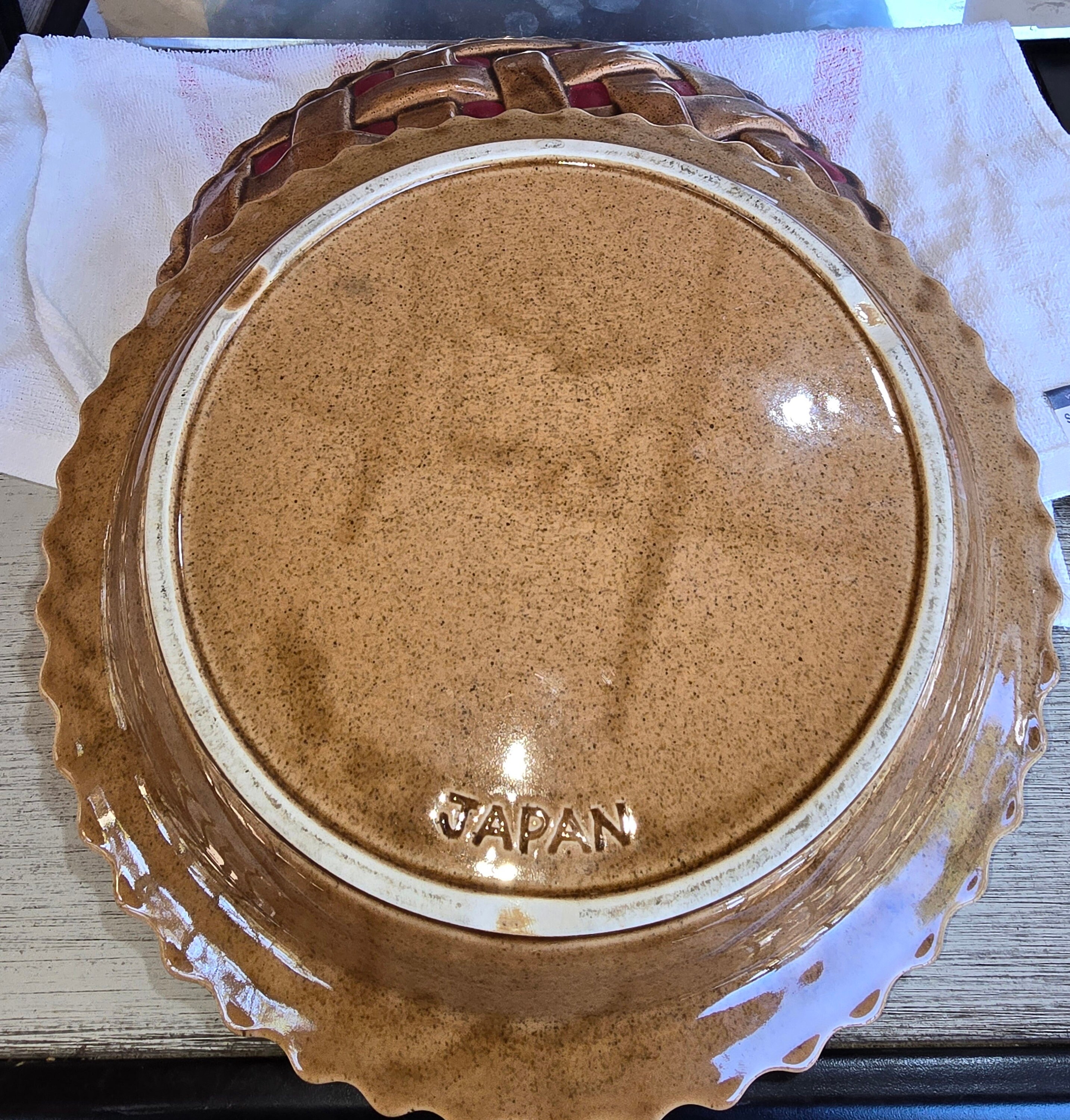 Beautiful Vintage Cherry Pie Plate! Made in Japan - Etsy