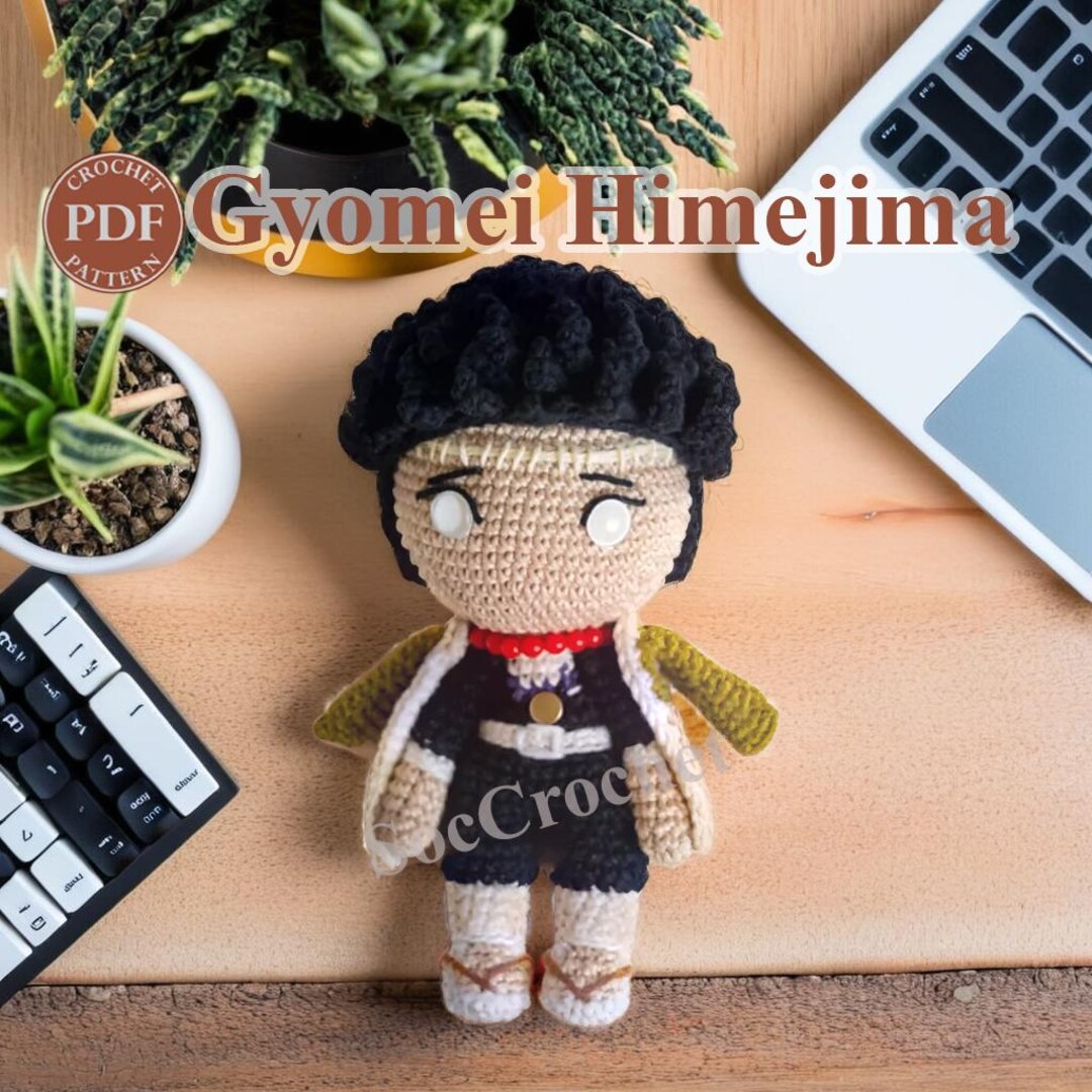 Gyomei Himejima Crochet Pattern, Gyomei Himejima Amigurumi, Gyomei ...