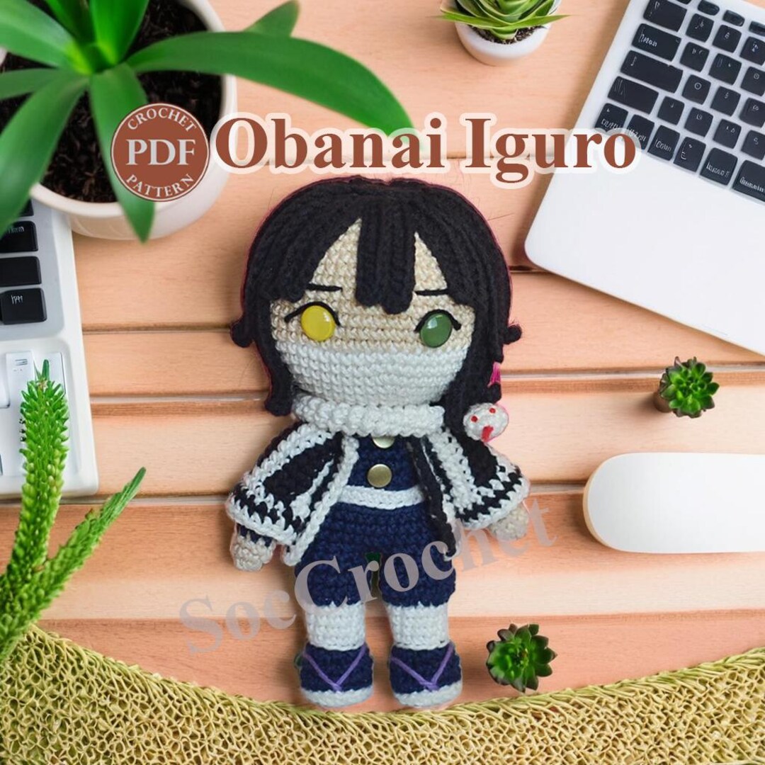 Obanai Iguro Crochet Pattern, Obanai Iguro Amigurumi, Obanai Iguro ...