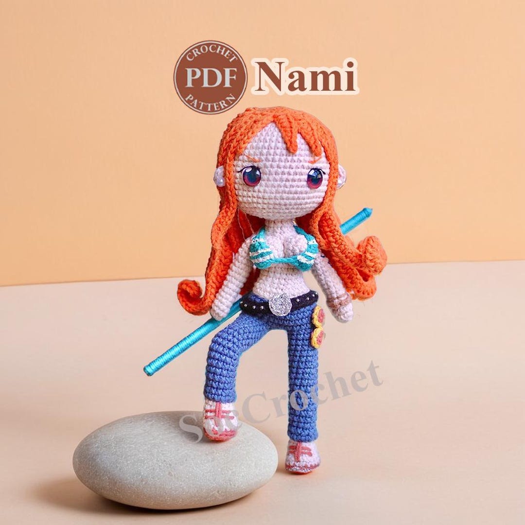 Crochet Nami Pattern, Nami Amigurumi, Nami Crochet Doll, Toy Manga ...