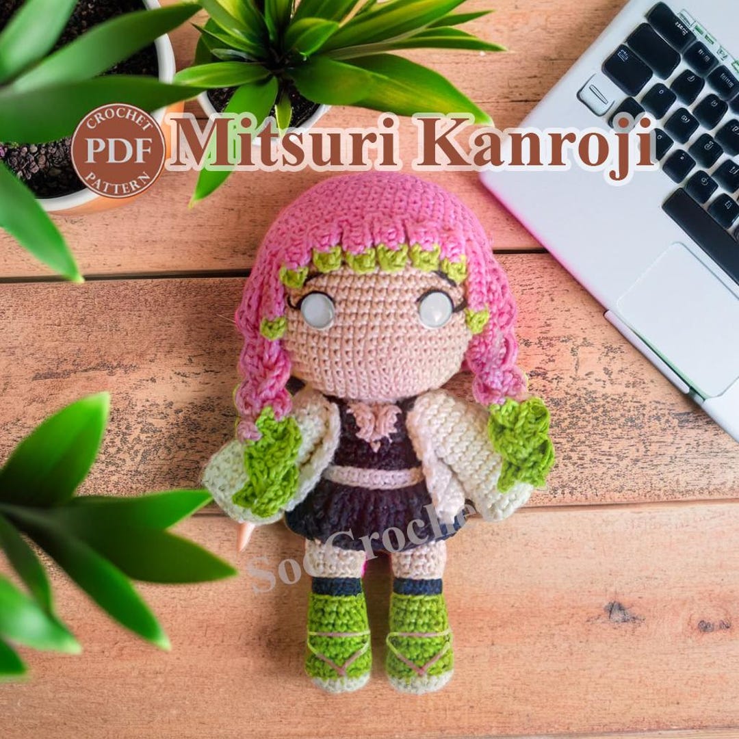 Mitsuri Kanroji Crochet Pattern, Mitsuri Kanroji Amigurumi, Mitsuri ...