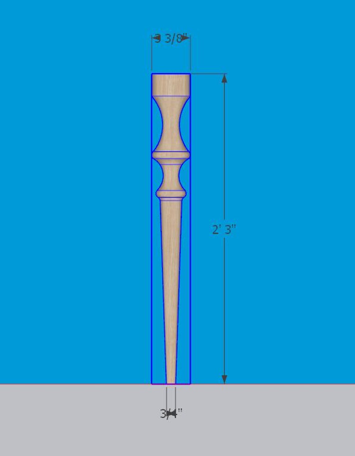 Handmade Linden Wood Turned Table Legs: Classic Design (set of 4) - Etsy