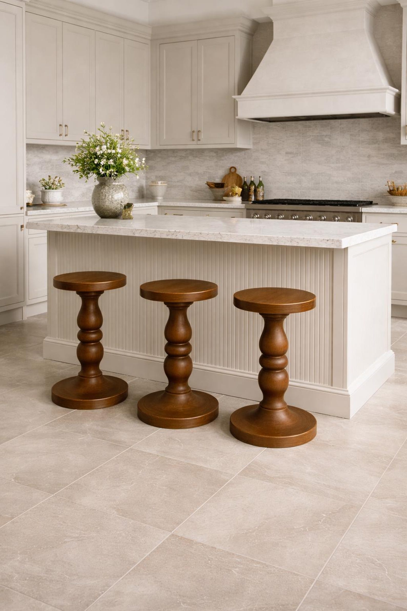Turned Linden Wood Stool: Handmade Bar/kitchen Chair (26"x12”) - Etsy