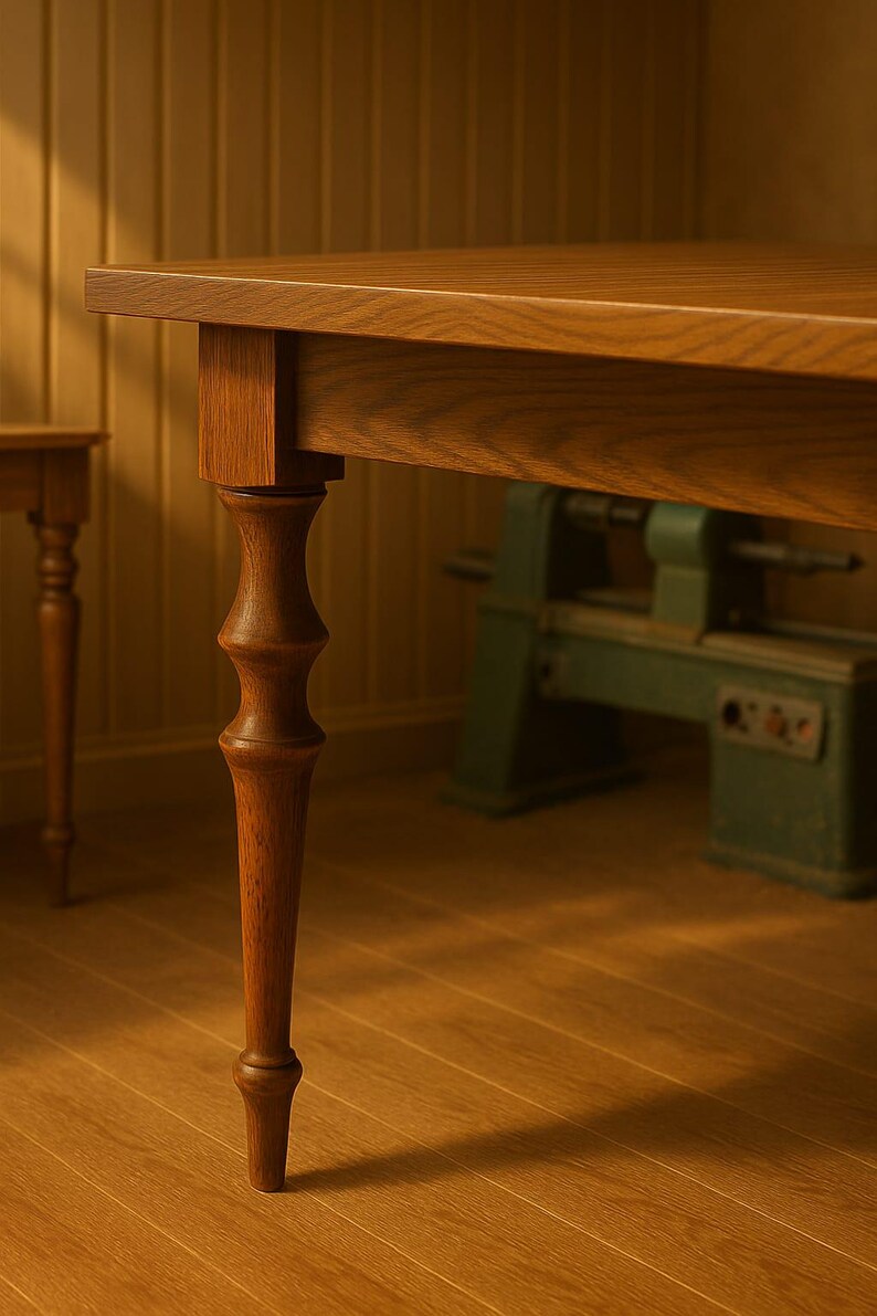 Handmade Linden Wood Turned Table Legs: Classic Design (set of 4) - Etsy