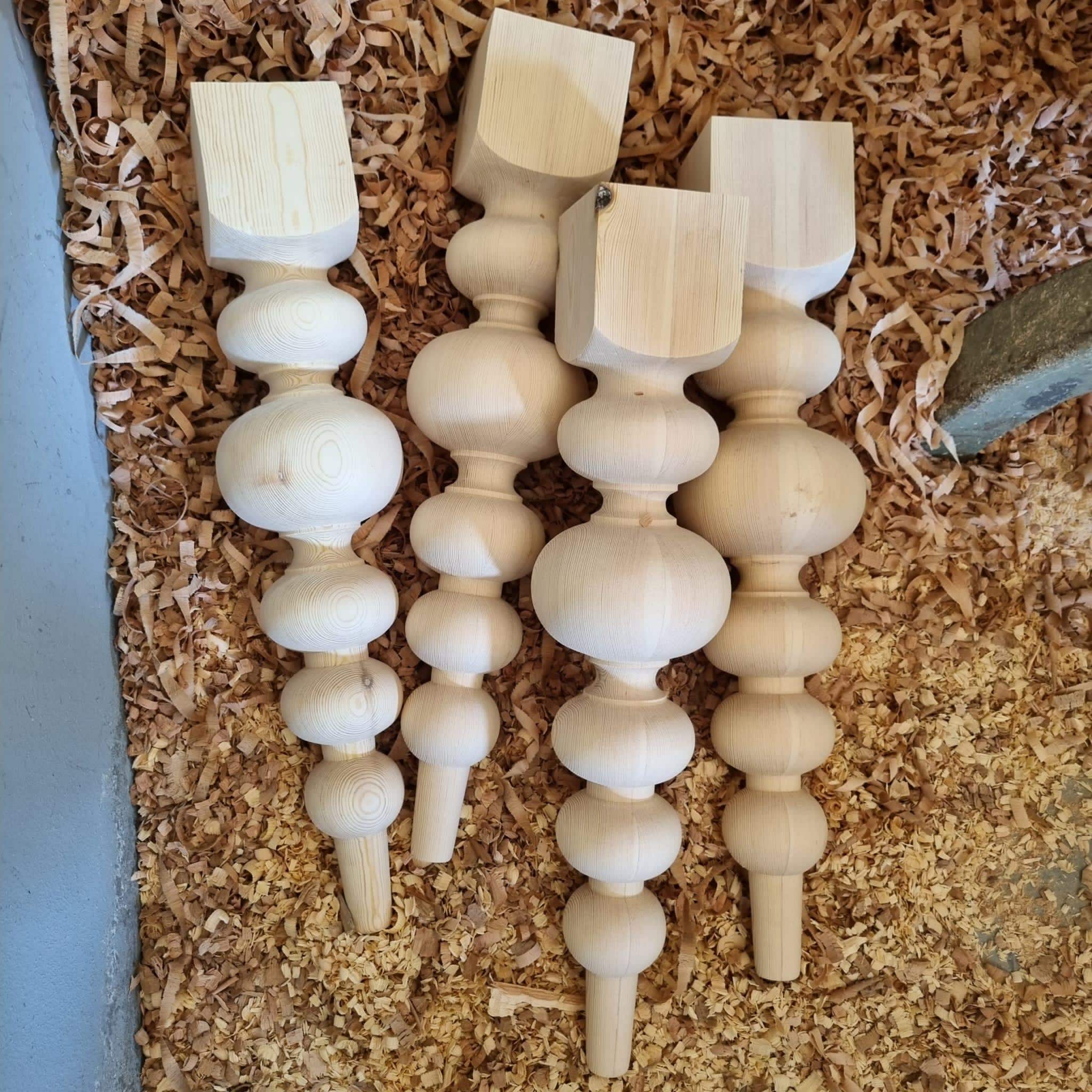 Turned Table Legs, Wooden Table Legs, Table Legs, Old Style Legs ...