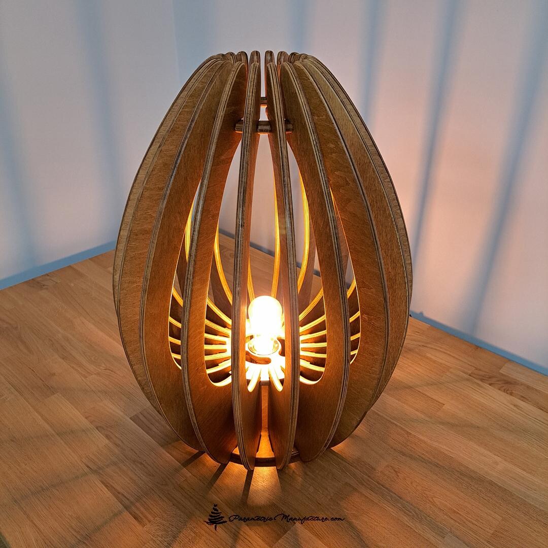 Parametric Plywood Table Floor Lamp Chandelier BIVOLA Parametric ...