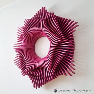 Parametric Wall Decoration - ASTRAGAL Flower Parametric Manufacture ...