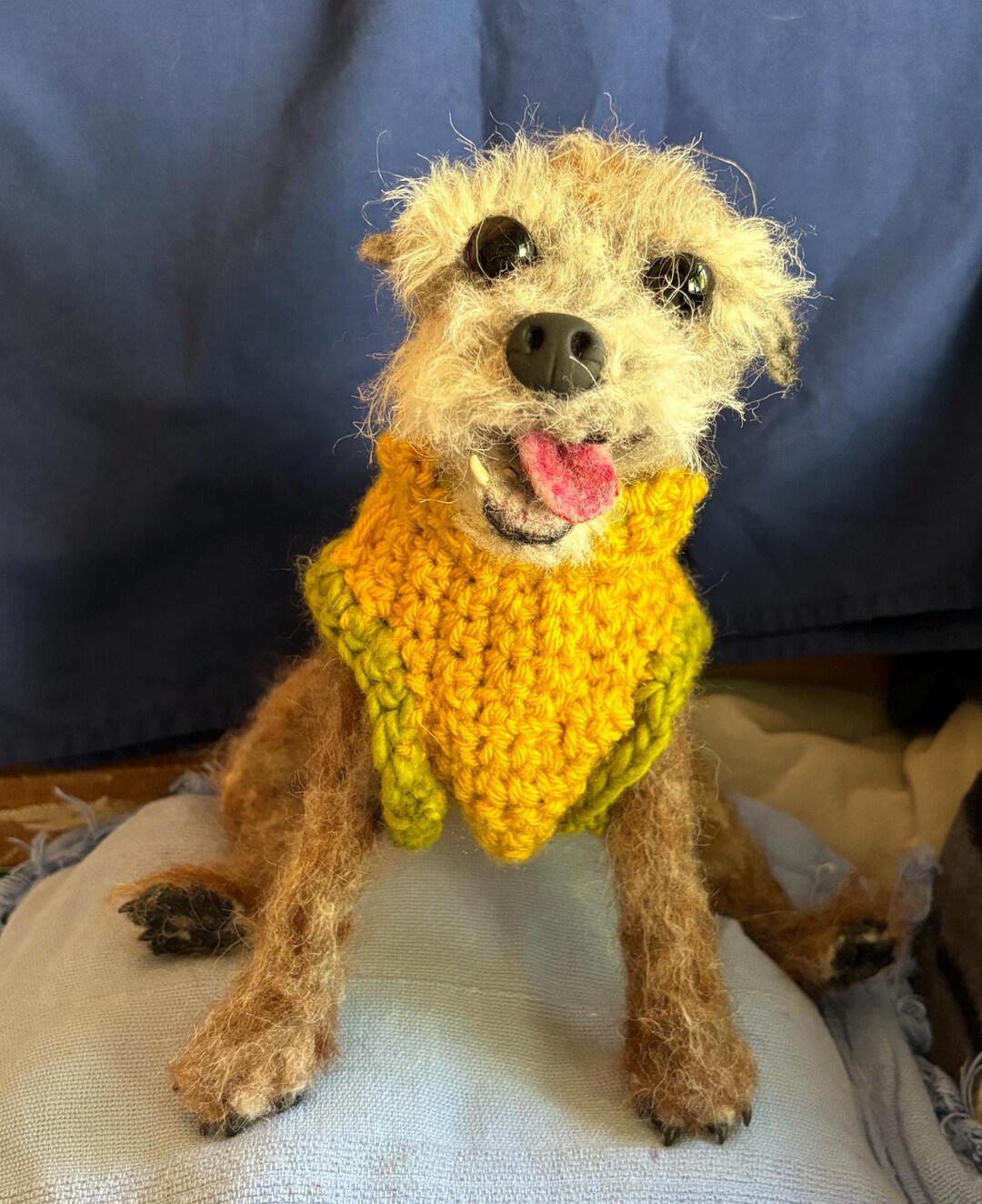 Tarragon the Elderly Felted Border Terrier - Etsy