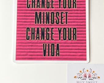 Change Your Mindset- Sticker - Etsy