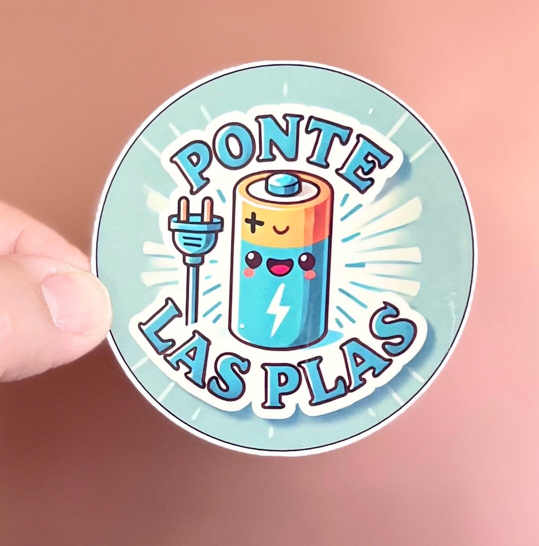 Ponte Las Pilas Sticker – Motivational Spanglish Vinyl Decal - Etsy