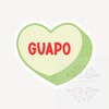 Ojitos Candy Heart Sticker Spanish Affirmation, Cute Love Decor, Heart ...