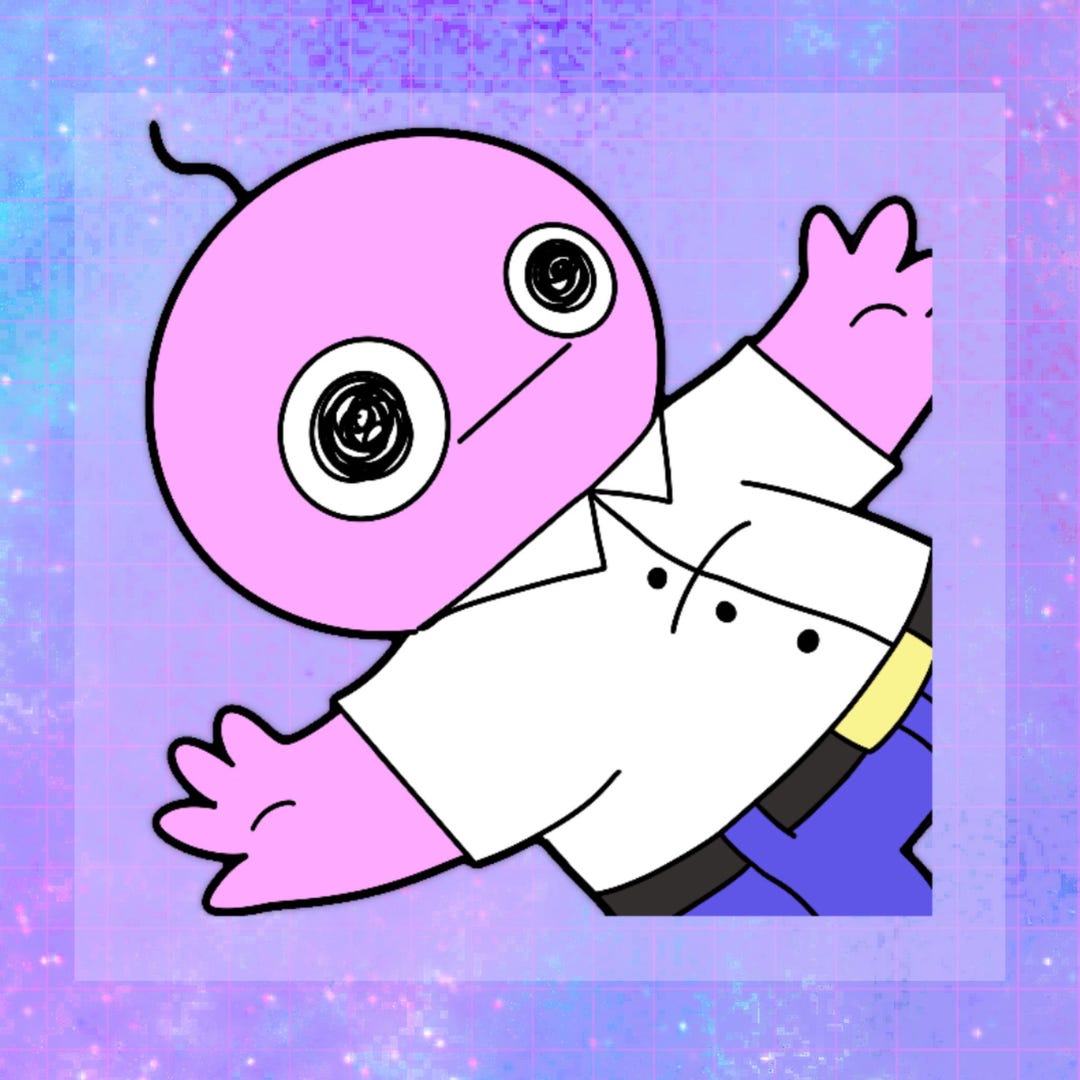 Pim Smiling Friends Lying on Floor Emote for Twitch and Discord - Etsy