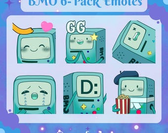 BMO Emotes - 12 Emotes Pack - Adventure Time - Twitch | Discord ...