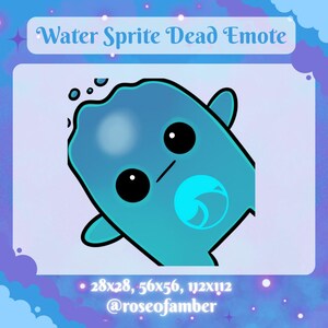 Water Sprite Dead Emote - Etsy