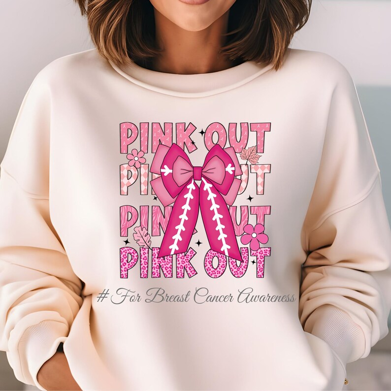 Pink Out Cancer PNG, Football Pink Out PNG, Pink Ribbon Game Day Png ...