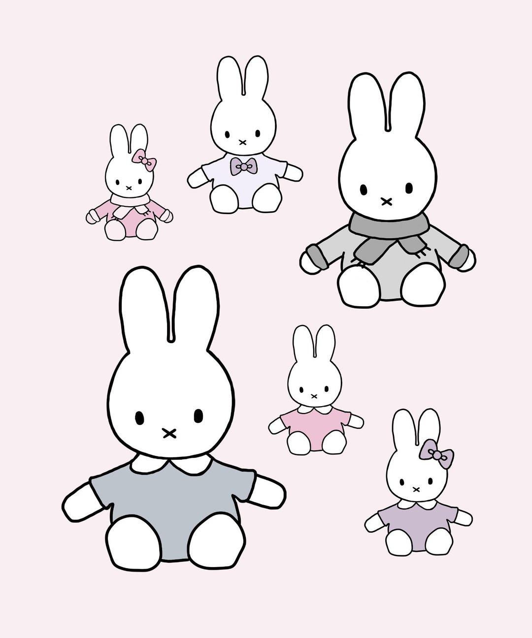 Miffy the Terri Set Digital Icon Pack - Etsy