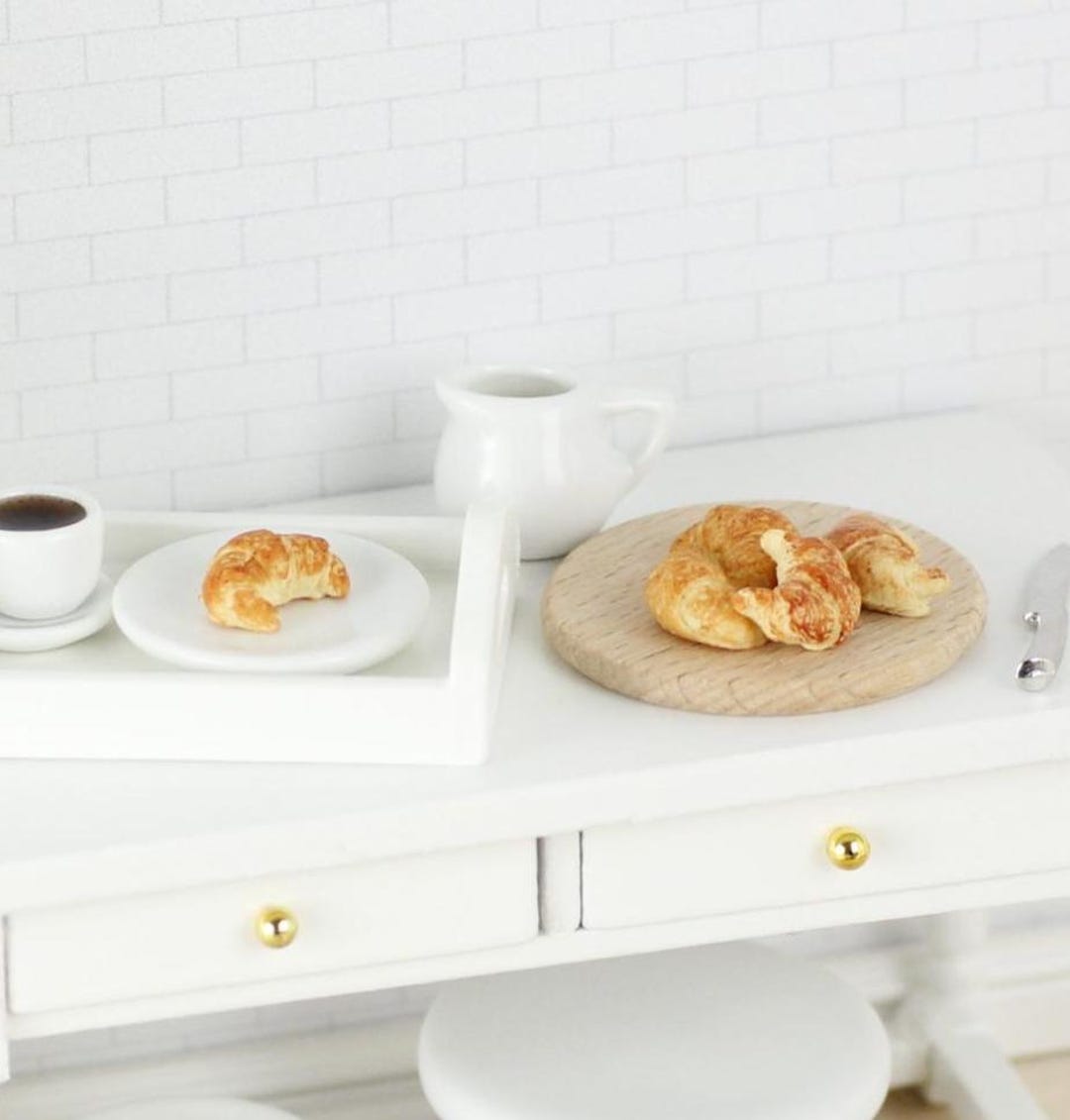Dollhouse Miniature Croissants Set of 5 1:12 Scale - Etsy