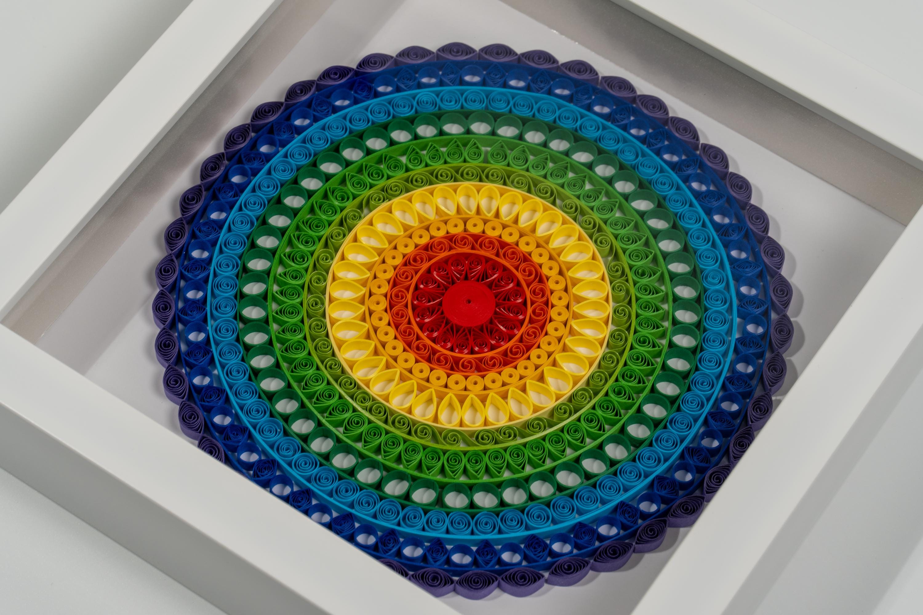 Multi Colour Mandala Paper Quilling Art Home Decor Unique Handmade Gift ...