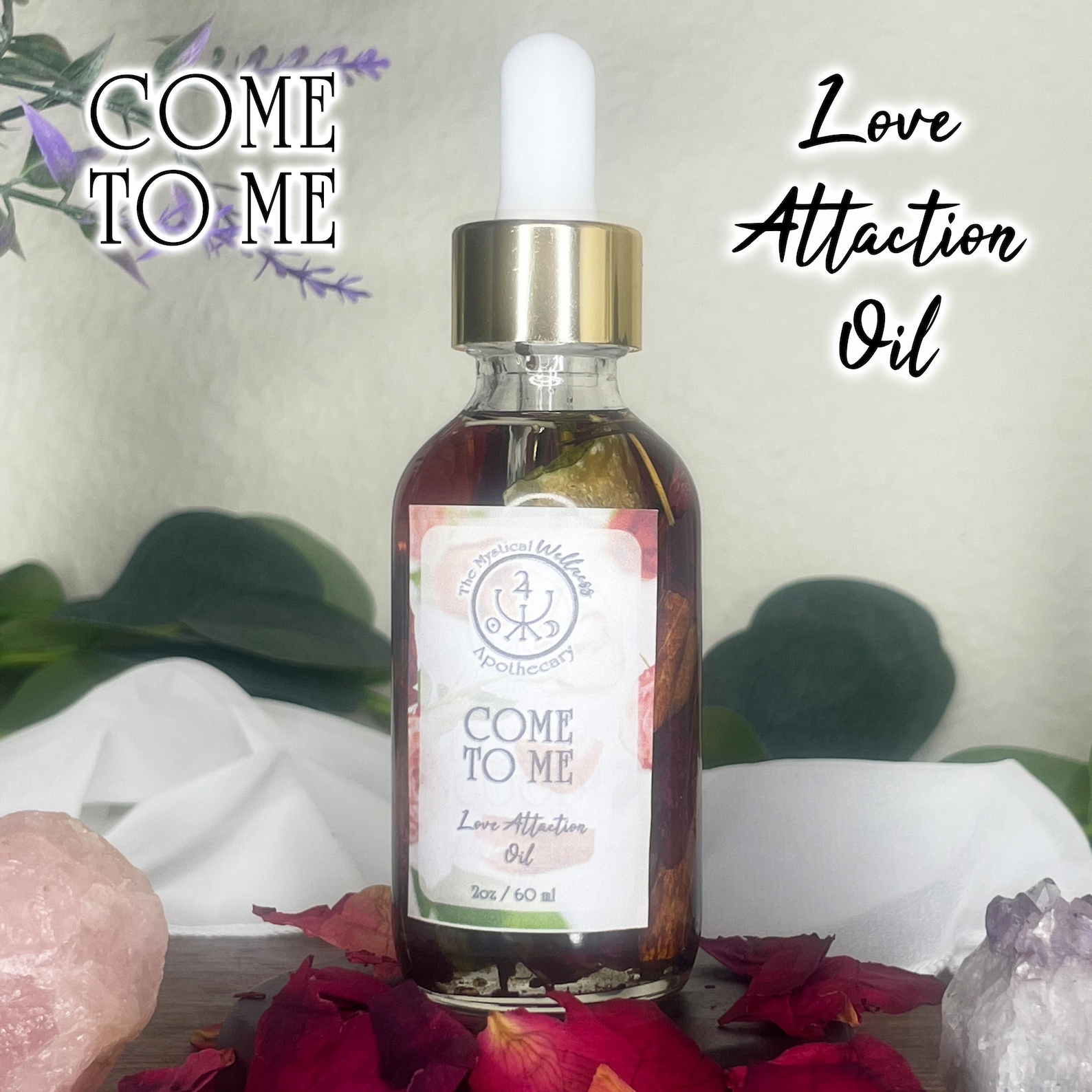 Come to Me Oil | Attract Love Spell Oil | Herbal Intention Oil | Come ...