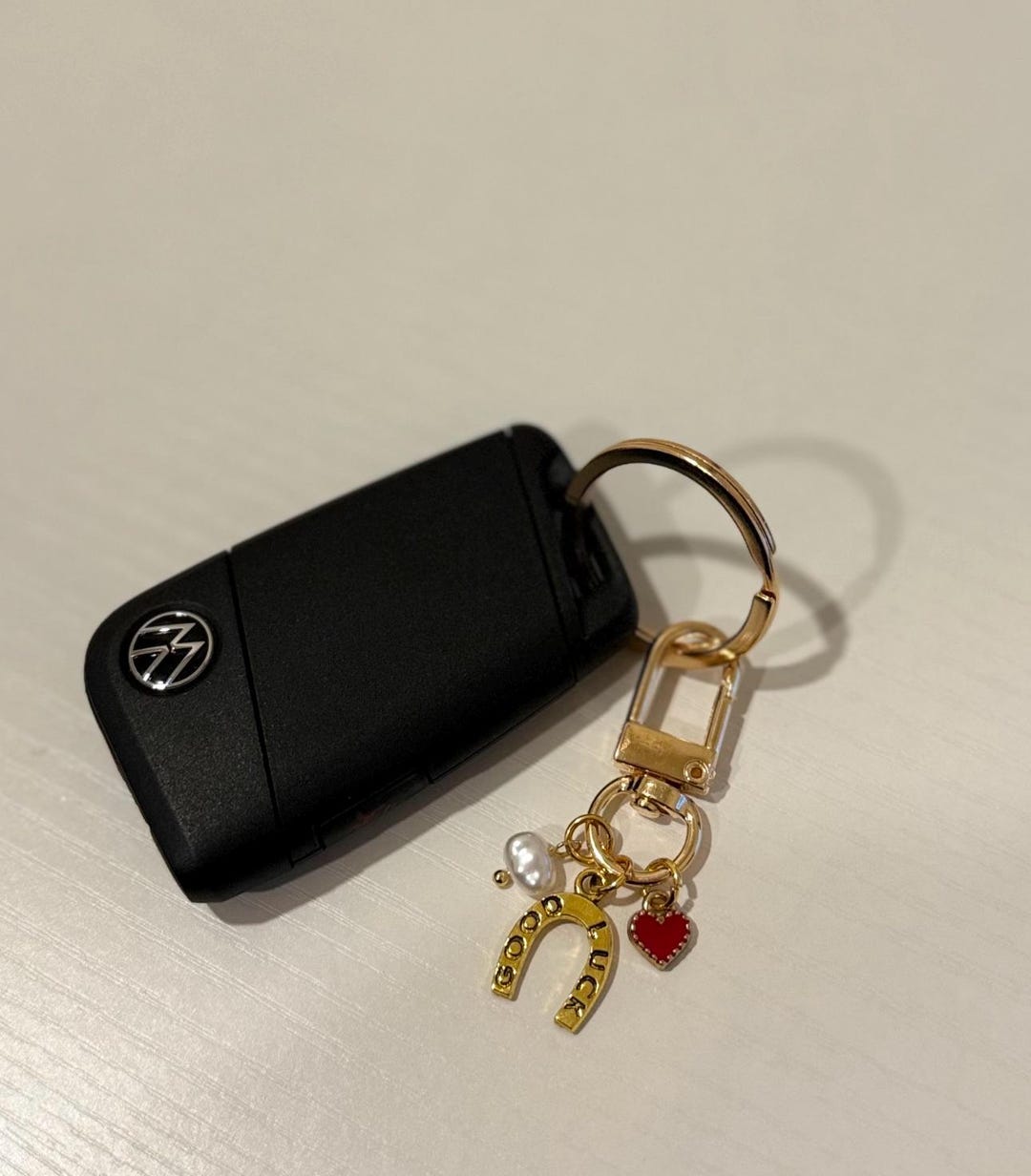 Good Luck Keychain, Custom Charm Car Keychain, Purse Chain Accessory ...