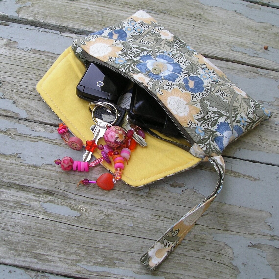 Zippered Wristlet Clutch Hand Bag PDF Pattern Download | Etsy