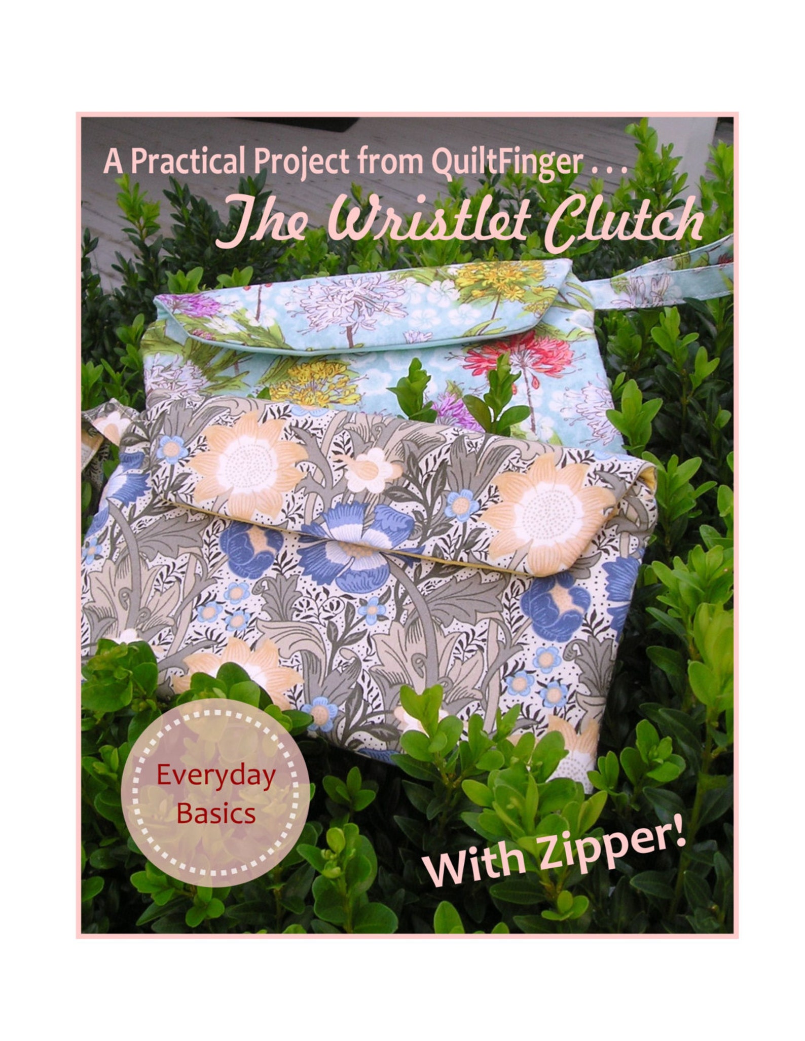 Zippered Wristlet Clutch Hand Bag PDF Pattern Download | Etsy