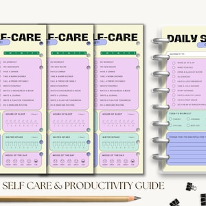 Self-care Checklist Notepad, Daily Wellness Tracker, Mental Health ...