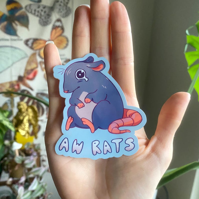 Aw Rats! Vinyl Sticker - Etsy