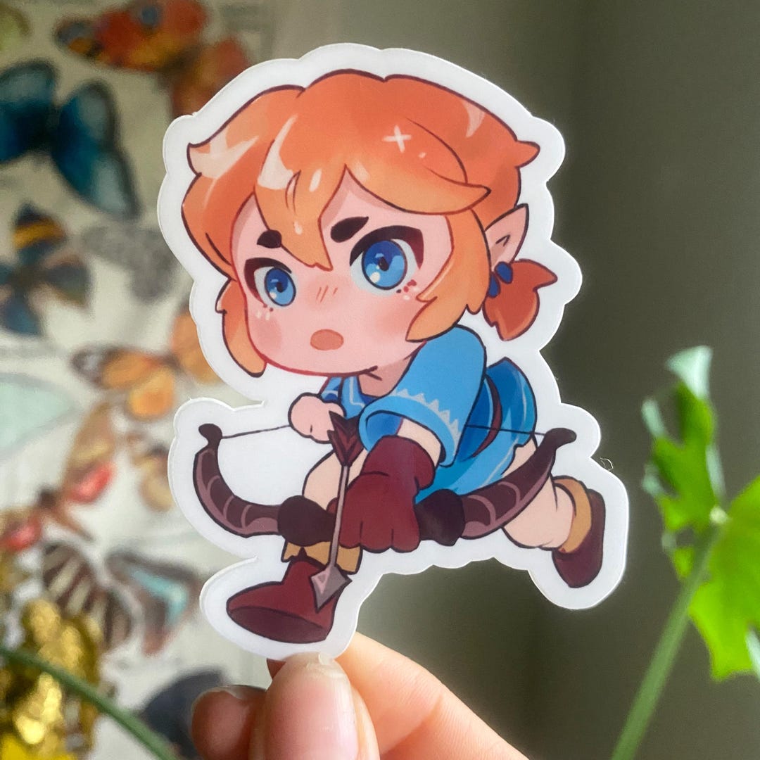 Link & Zelda/botw/totk Vinyl Stickers - Etsy