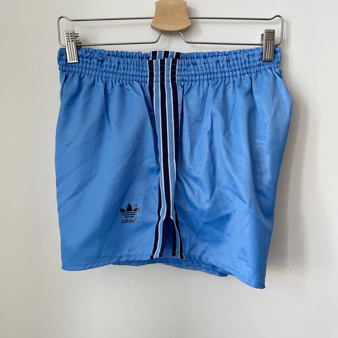 Vintage Adidas Glanz Nylon Sprinter Shorts - 80s Retro Running - Blue ...