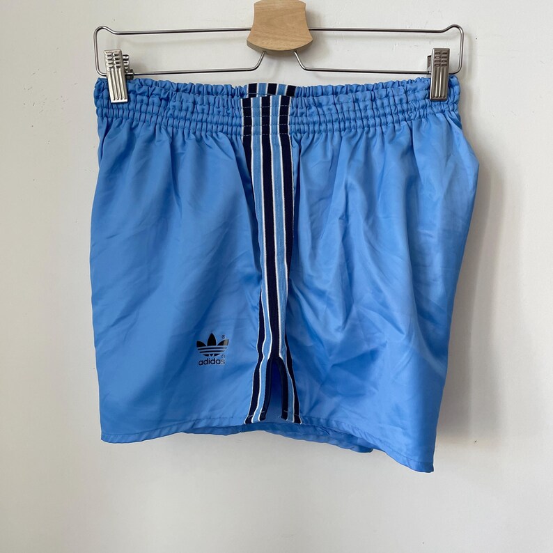 Vintage Adidas Glanz Nylon Sprinter Shorts - 80s Retro Running - Blue ...