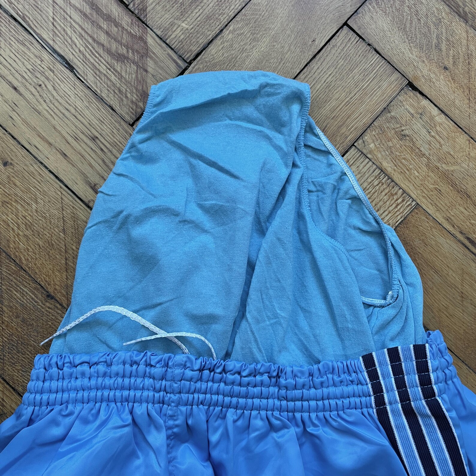Vintage Adidas Glanz Nylon Sprinter Shorts - 80s Retro Running - Blue ...
