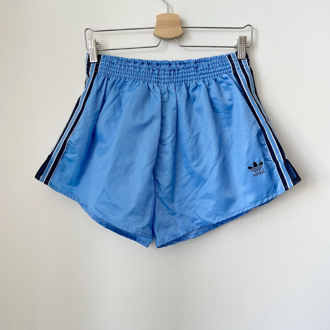 Vintage Adidas Glanz Nylon Sprinter Shorts - 80s Retro Running - Blue ...