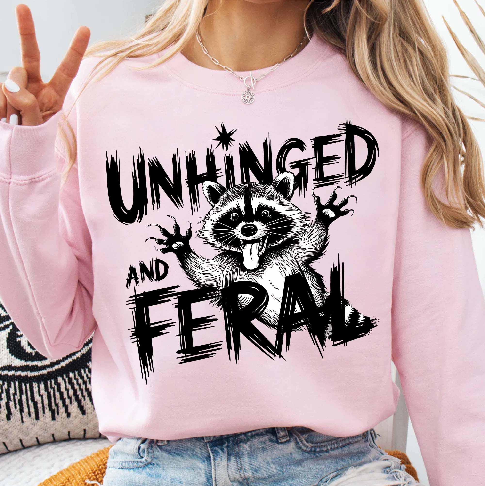 Sarcastic Raccoon Png Bundle, Trendy Raccoon Png, Unhinged and Feral ...